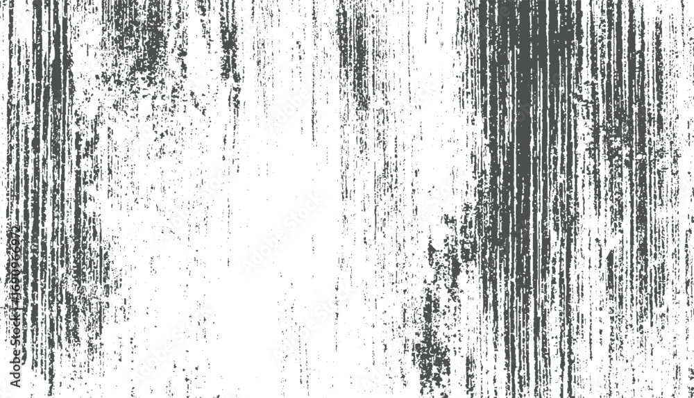 Gray distressed vertical lines and speckles on white background grunge ...