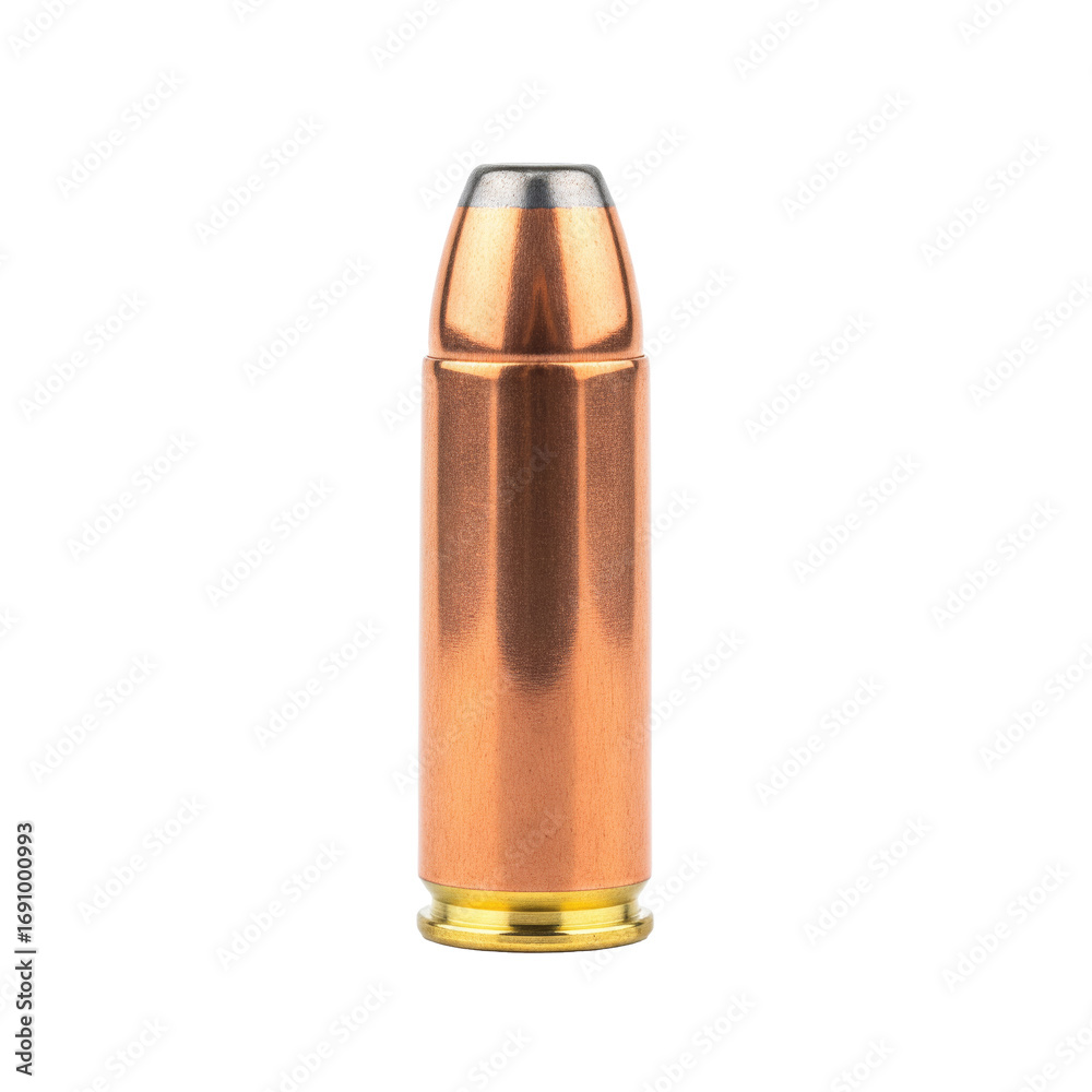 Single Copper Bullet Ammunition Cartridge for Firearms Isolated PNG ...