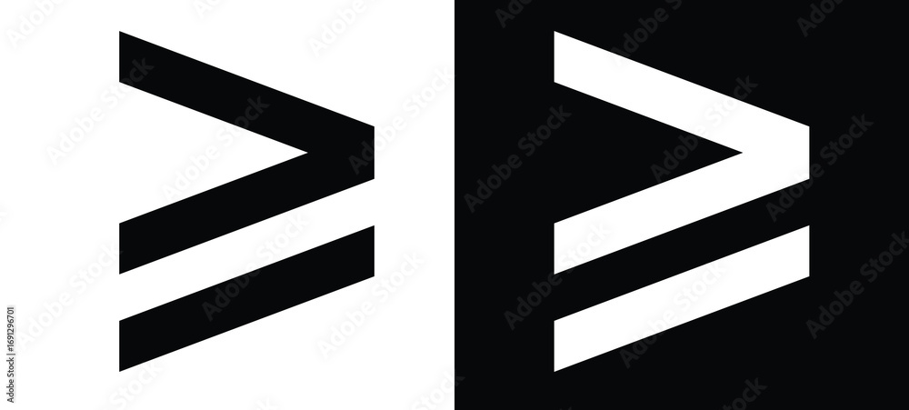 Mathematics inequality symbols. Greater than, less than, greater than ...