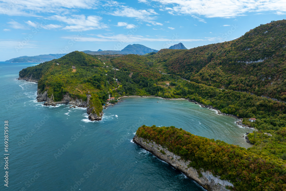 Gideros Bay, which bears the traces of the Genoese, where pirates took ...