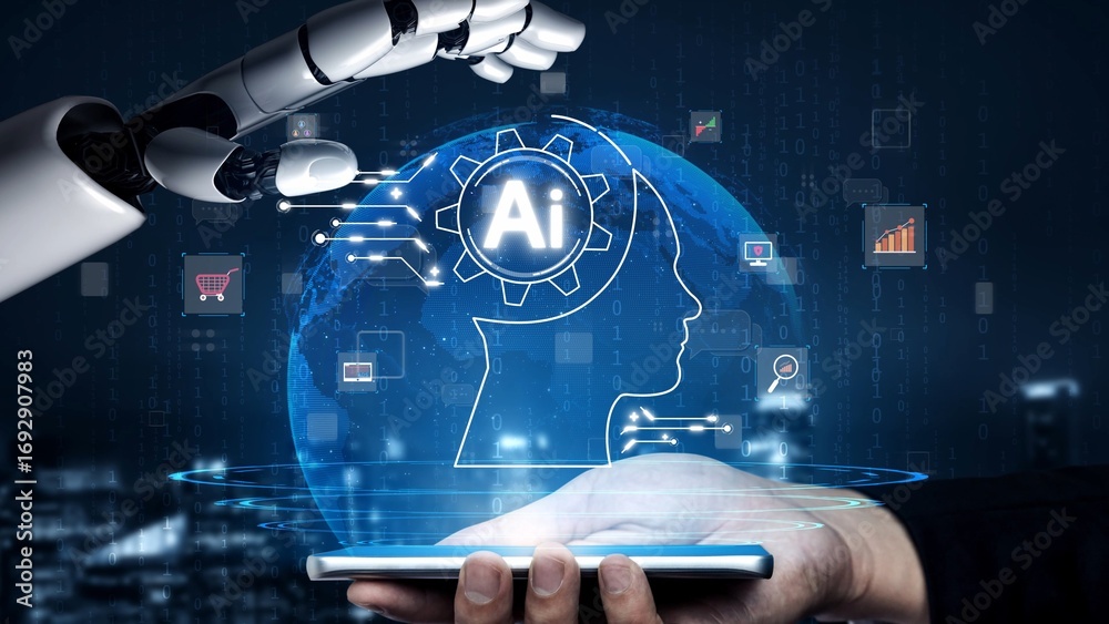 AI Assistant Brain Processor with LLM Technology, Big Data, Machine Learning, Generative AI for ...