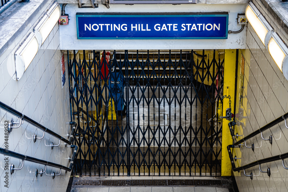 RMT Union Tube Strike Action, London Underground Notting Hill Gate ...