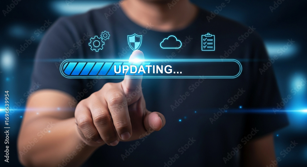Software Update Installation Progress Bar Interface Design Security ...