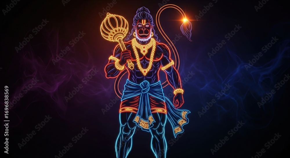 hanuman wallpaper hd 1080p animation 16:9 for laptop desktop | hanuman ...