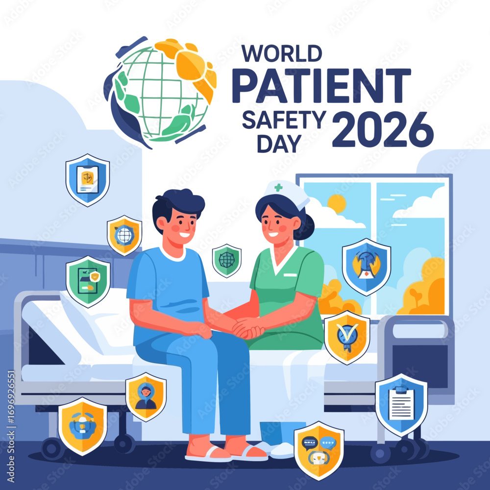 World patient safety day 2026 nurse and patient holding hands ...