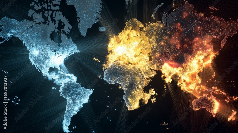 Interactive 3D map shows cross-continental infection clusters, with ...