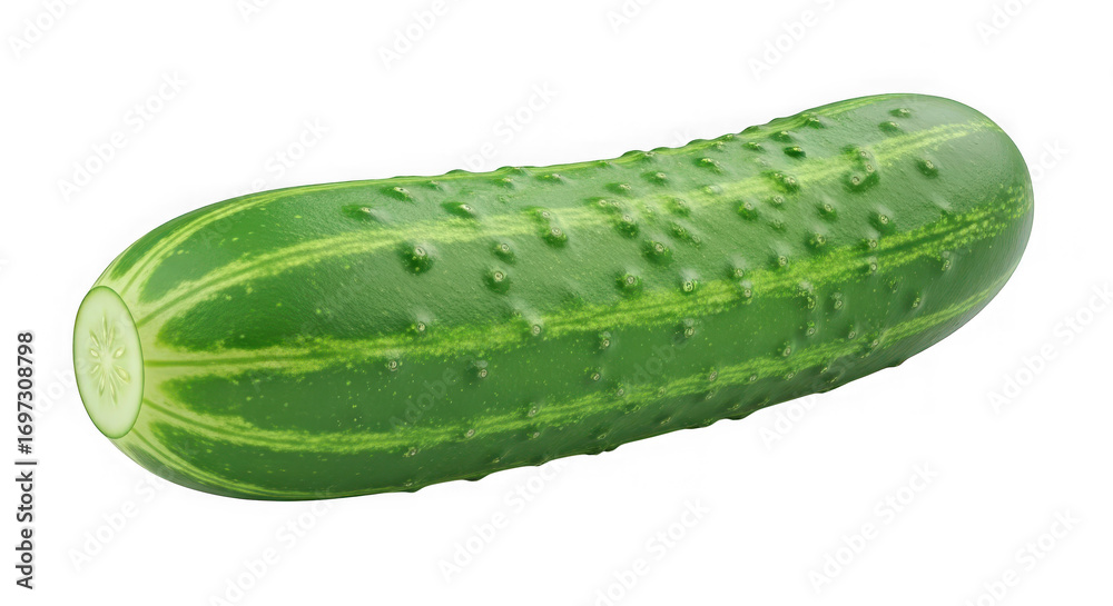 Fresh green pickle close up detailed macro shot showing texture and ...