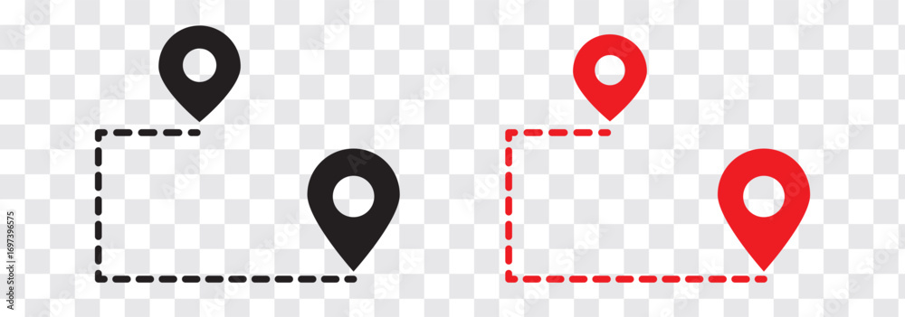Map pointers, pin, marker, navigation, GPS, position, pointer, on ...