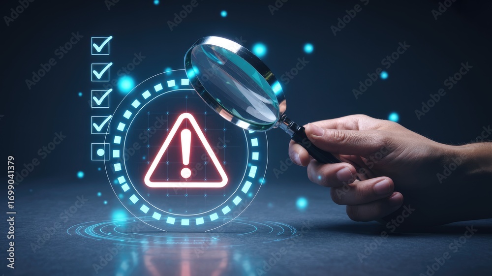 Analyzing security vulnerabilities with magnifying glass and checklist ...