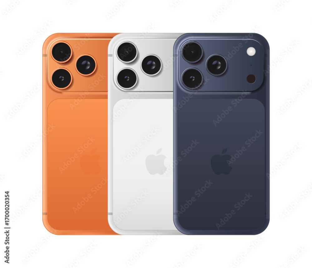 Apple released its new iPhone 17 Pro and iPhone 17 Pro Max - mock up of ...