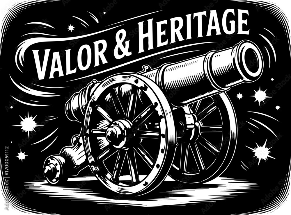 Cannon SVG Bundle | Vintage Artillery Silhouette Cut Files Stock Vector ...