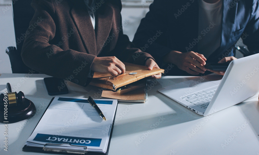 Lawyer explained to the client about the law that must be brought ...