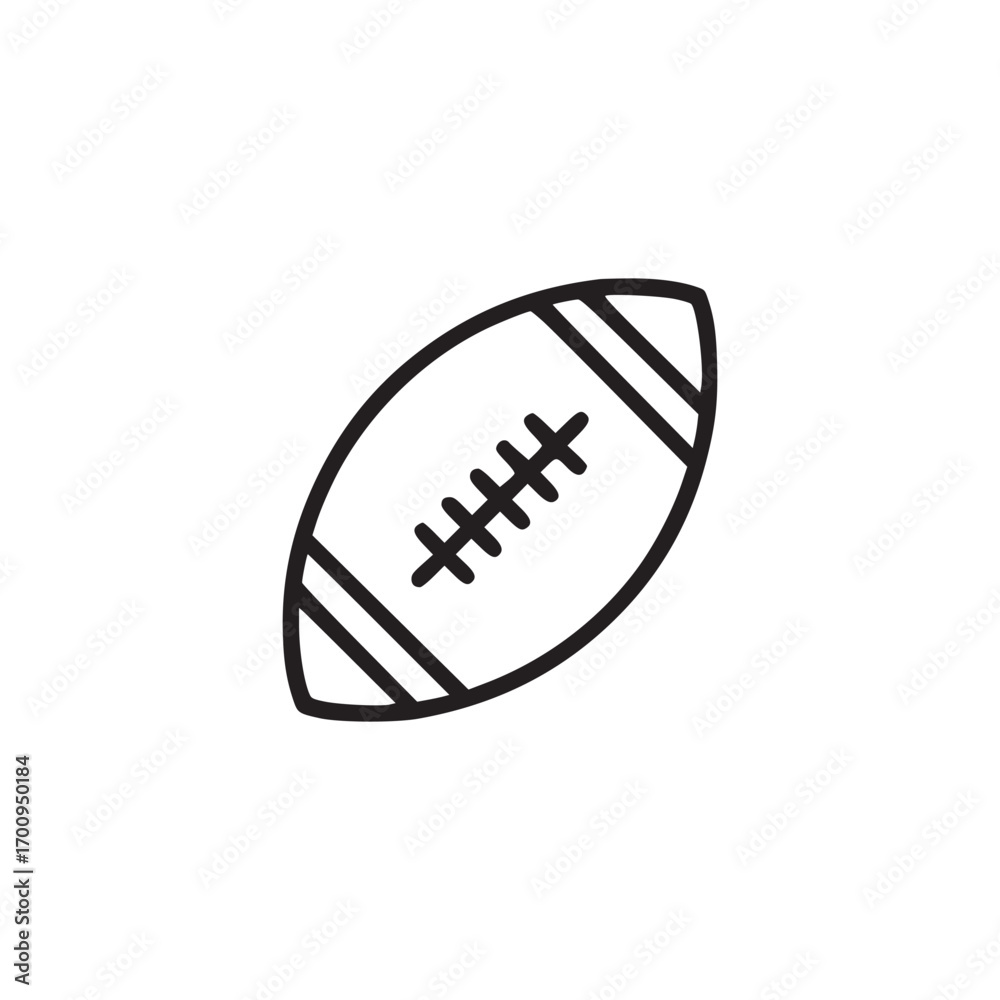 Vector art of an illustration of an american football, ideal for ...