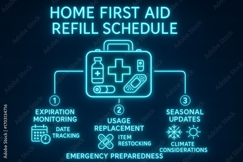 First Aid Kit Checklist and Expiration Date Schedule for Emergency ...