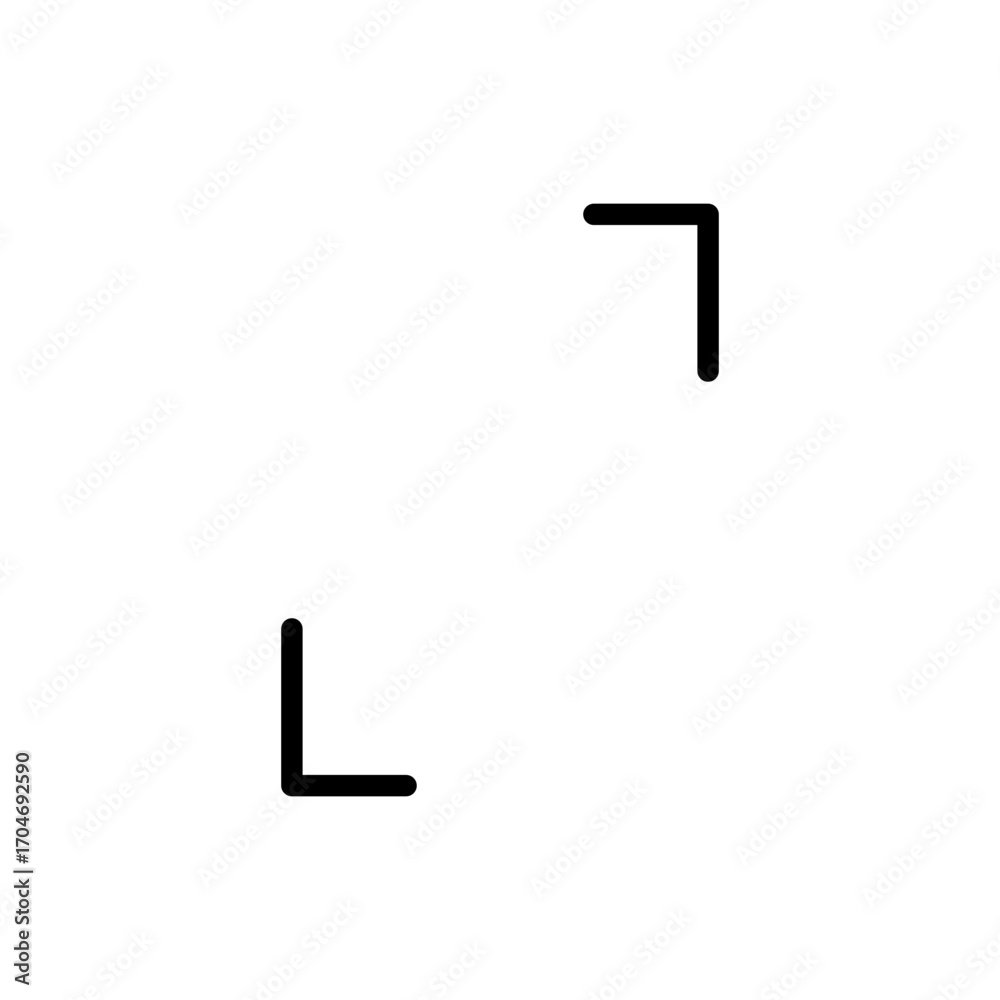Fullscreen Icon symbol for apps and websites. Expand to full screen ...