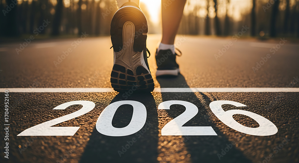 Stepping into 2026: A New Journey Begins Stock Photo | Adobe Stock