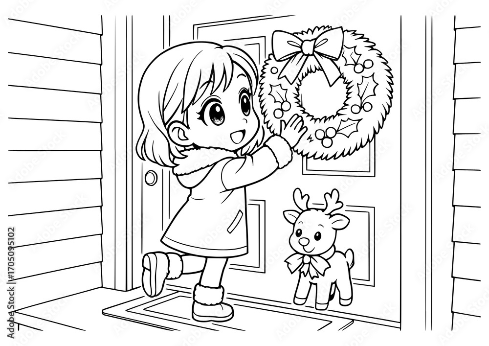 Magical Christmas coloring pages for kids! Features 20 cute holiday ...