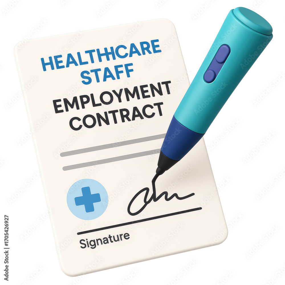 healthcare agreement staff concept. Healthcare staff employment ...