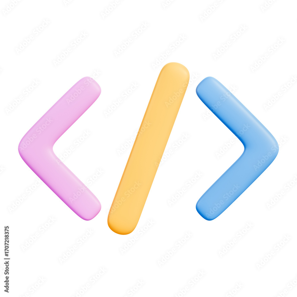 Html Code Brackets Icon For Programming And Web Development Html Css Javascript Tags For