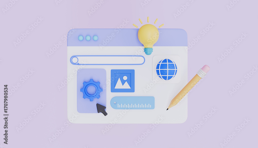 Web graphic design tools, UI and UX program interface, Content Creator ...