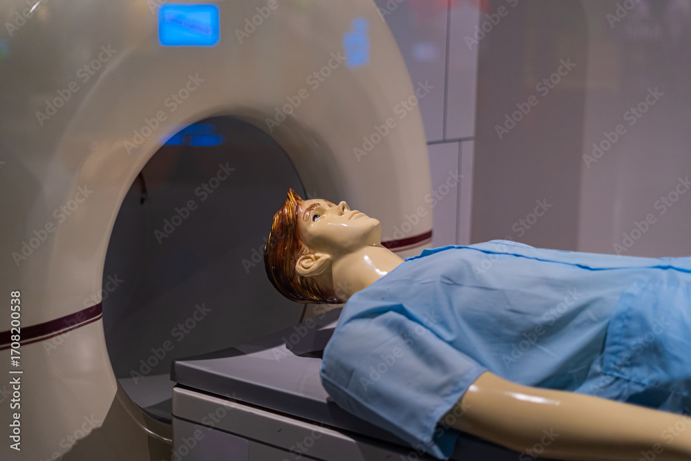 MRI tunnel with human model Stock Photo | Adobe Stock