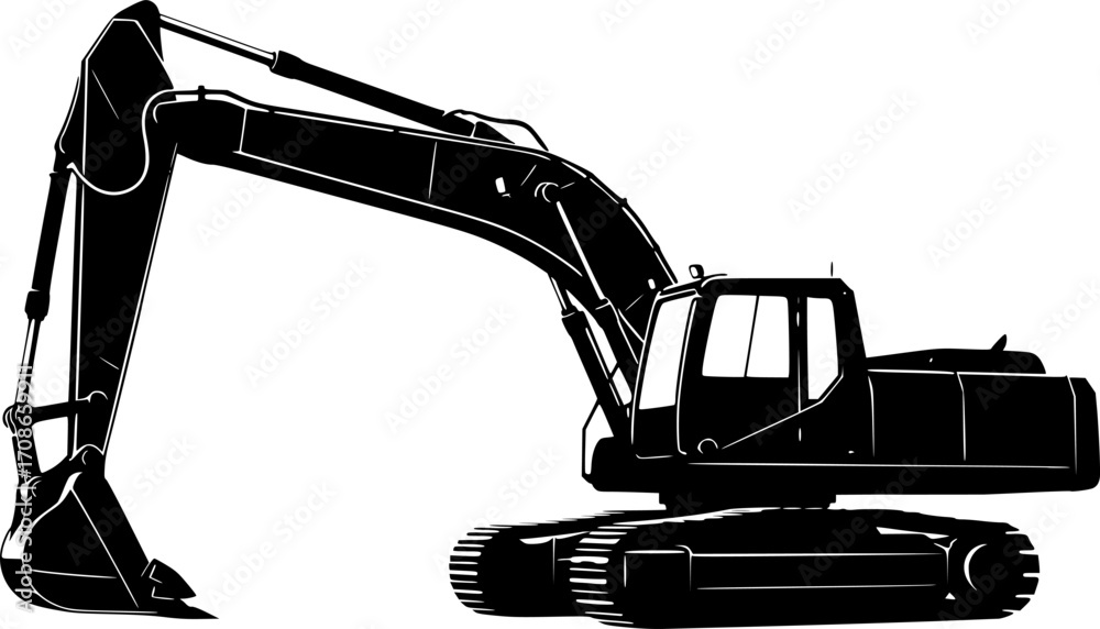 Excavator Silhouette, Digger Svg, Excavator Svg, Digger Silhouette ...