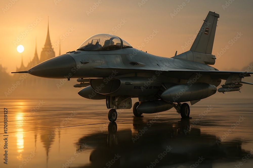 Thailand's Modern Strength and Ancient Heritage Air Force Jet at ...