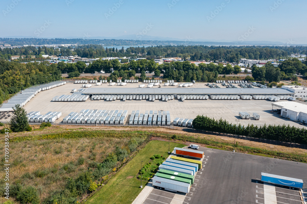Portland, OR, USA - Sep 13, 2025 - Aerial drone picture of Old Dominion ...