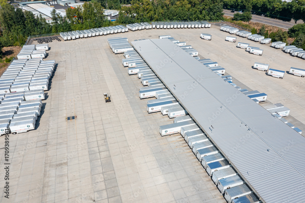 Portland, OR, USA - Sep 13, 2025 - Aerial drone picture of Old Dominion ...