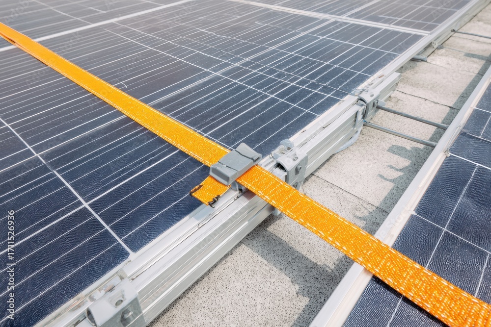 Professional High-Quality Solar Panel Installation with Neat Wiring and ...