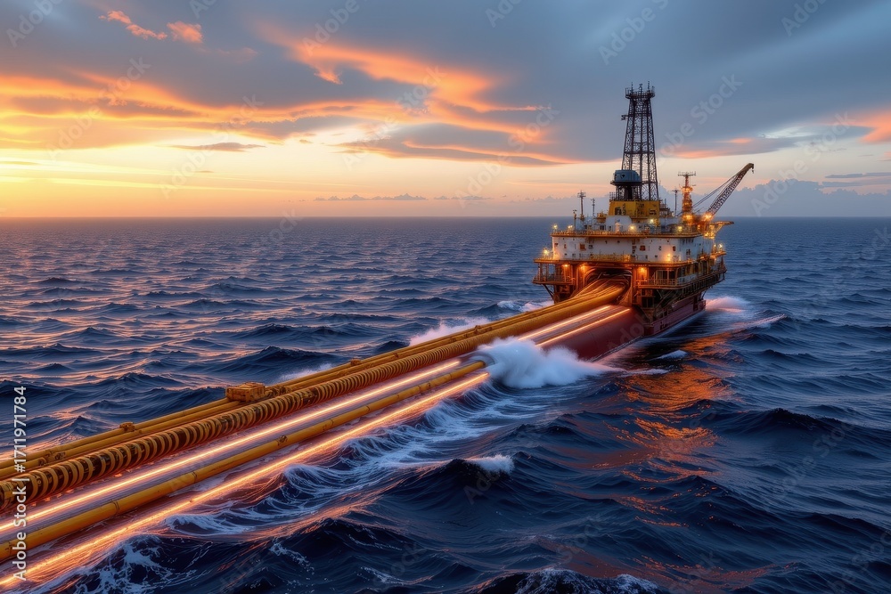 subsea high voltage cable system delivering electricity to offshore ...