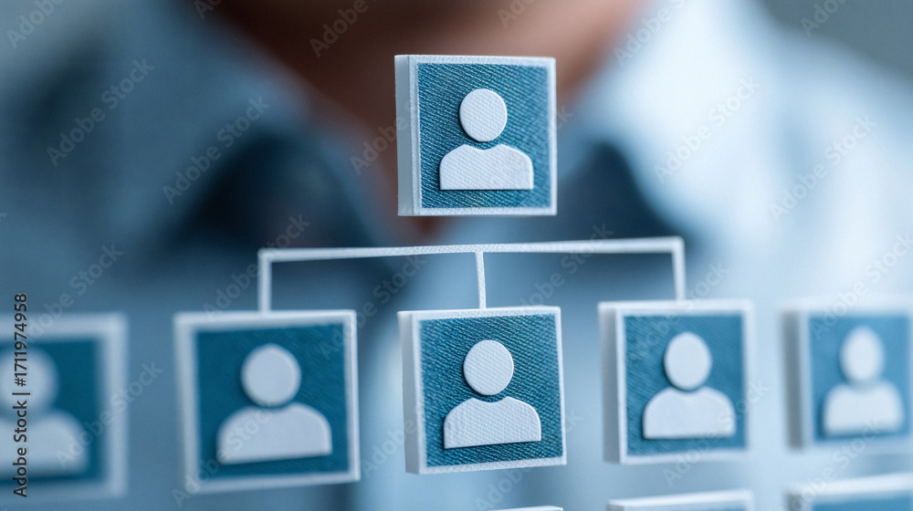 Professional organizational chart visualizing team structure and ...
