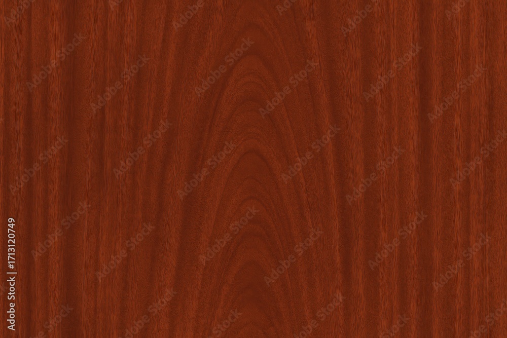 Seamless rich mahogany wood grain background with realistic flat plank ...
