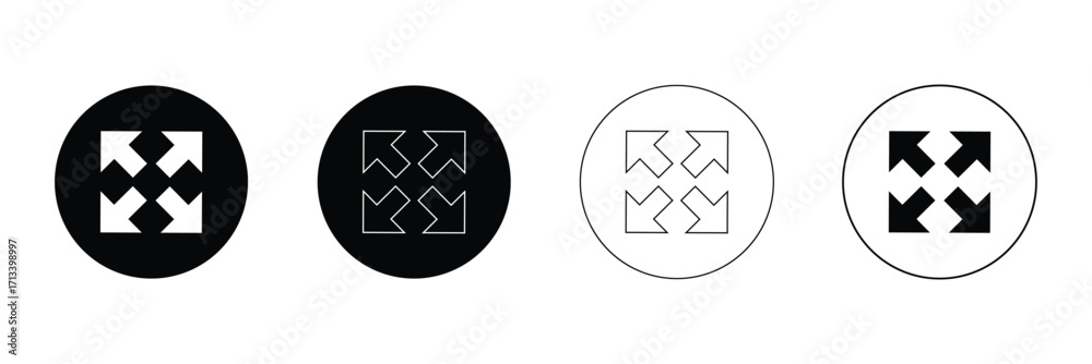 Full screen icon vector for web and mobile app. expand to full screen ...