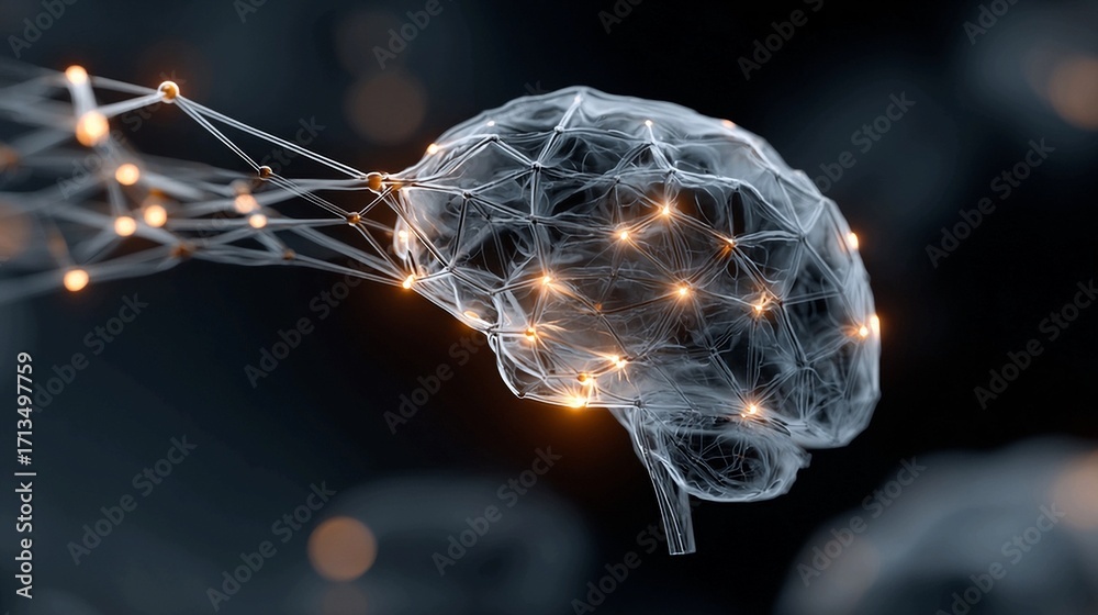 Stock-Illustration „Neural mesh networks connect artificial intelligence models to shared memory ...