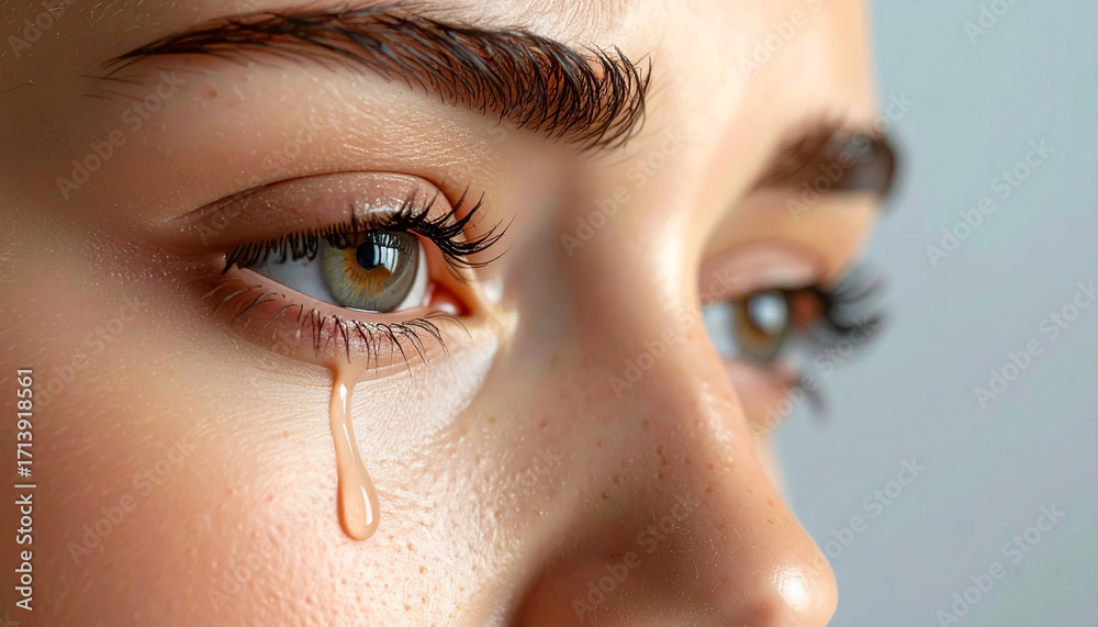 Shooting+incident+concept close up tear eye sadness emotion human skin ...
