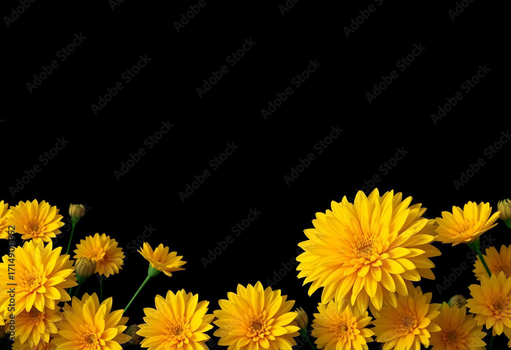 Yellow Marigold floral mandala border for Dussehra Dasara, Vijaya ...
