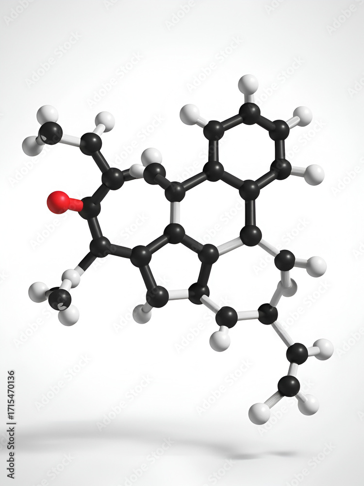 Stock-Foto „Propene, propylene molecule. It is simplest member of the ...
