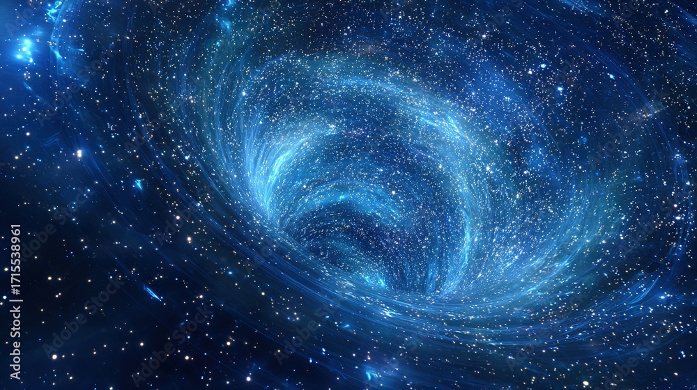 inflection. A dark matter vortex warping the fabric of spacetime, with ...