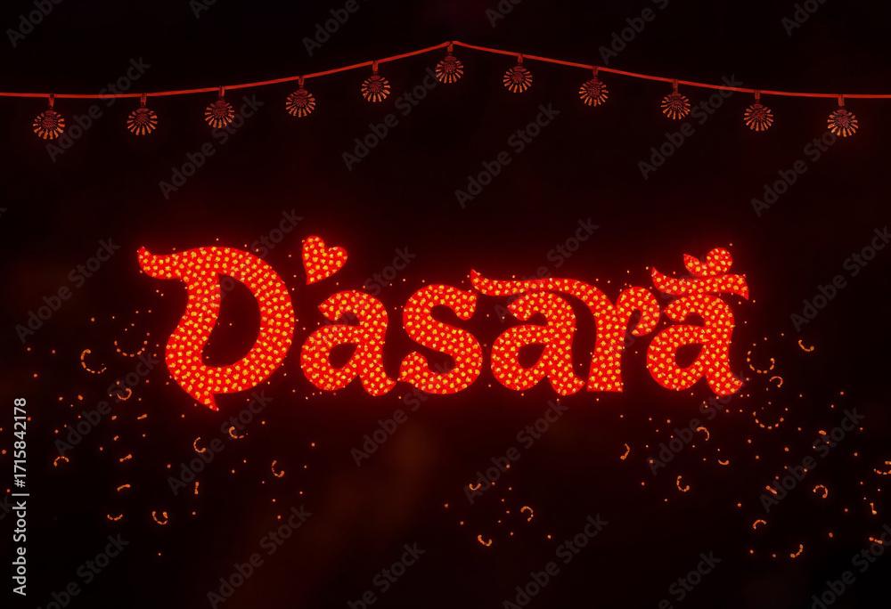 Foto de Stock Marathi calligraphy Dasara Vijayadashami, Happy Dussehra ...