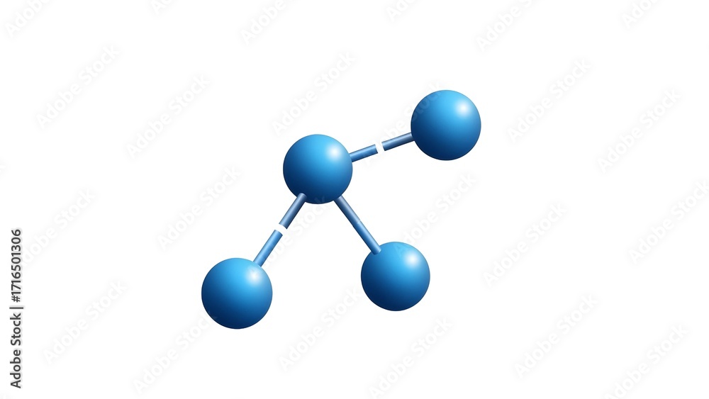 Molecule structure diagram representation for science and education ...