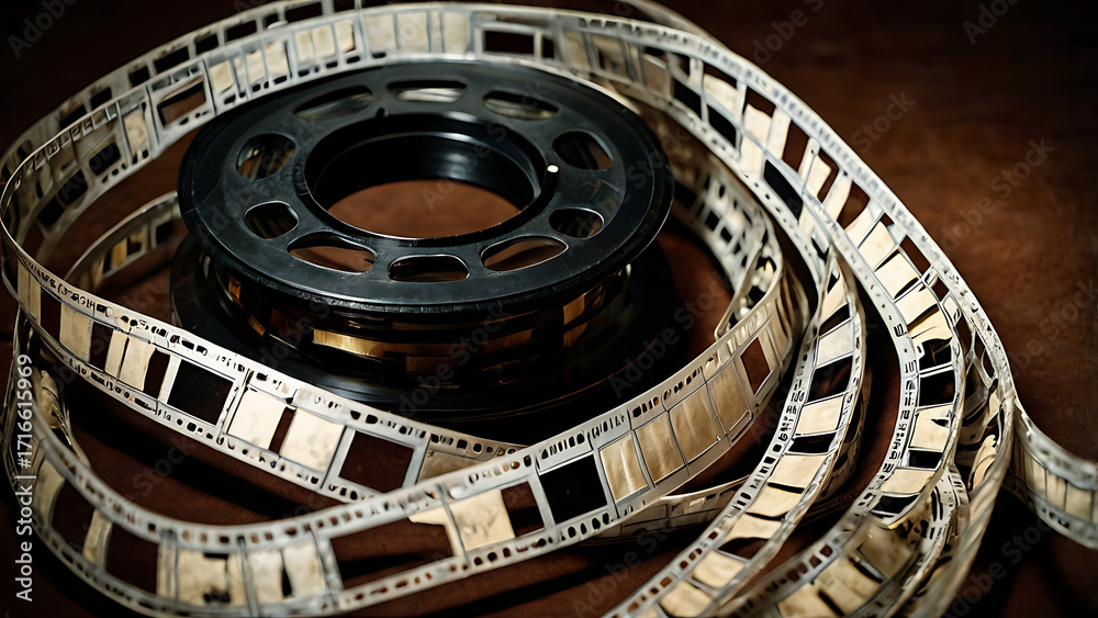 Stock-Illustration „3D image Analog Film Reels with Sequential Frame ...