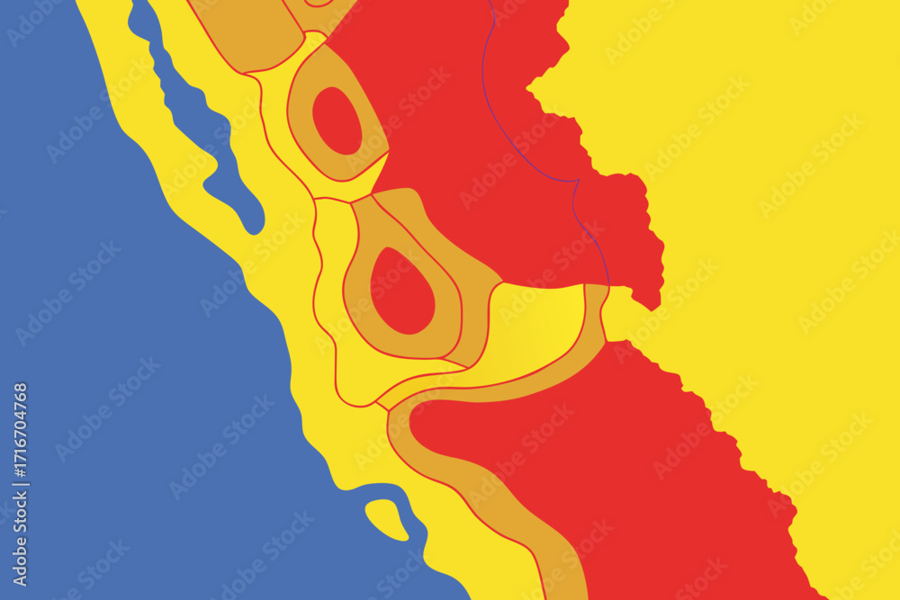 California Coast Weather Zones Map Keywords: California, map, weather ...