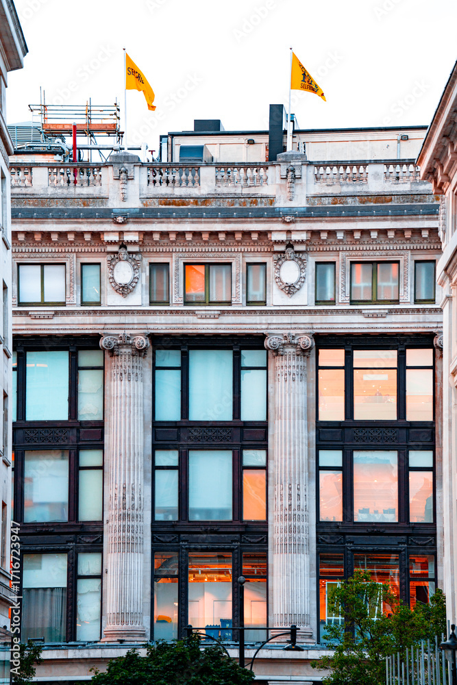 Selfridges & Co Department Store Logo Flags, Flagship Shopping Mall ...