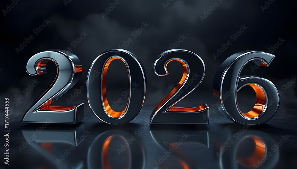 Erupting volcanic numbers 2026 with glowing cracks and lava. Stock ...