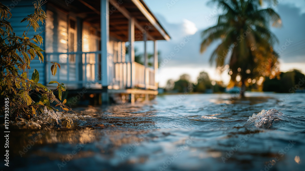 Rising sea levels coastal flooding displaced communities climate ...