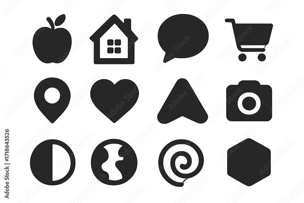 Logo Grid Layout. All logos equally spaced in a 3×4 grid (4 per row ...