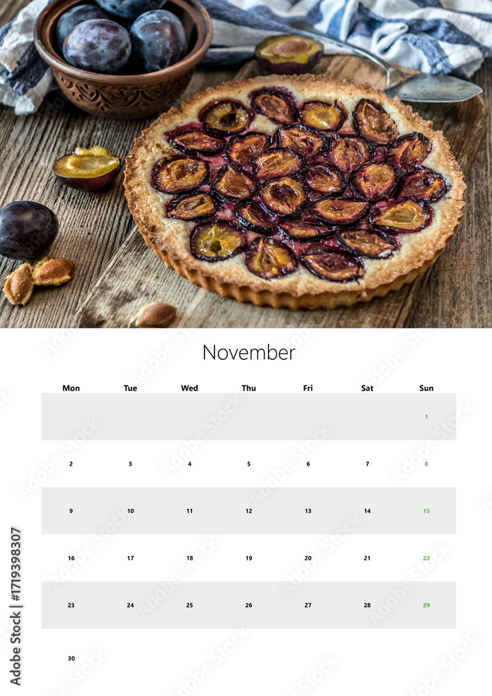 A3 Format Wall Flip Calendar 2026 Easy To Print November And Calendar ...