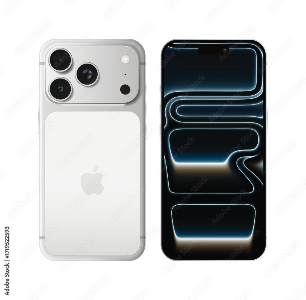 Apple released its new iPhone 17 Pro and iPhone 17 Pro Max - mock up of ...