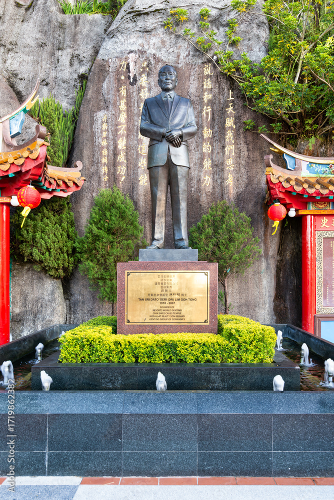 Genting Highlands, Malaysia - February 22, 2025: Bronze statue of Tan ...